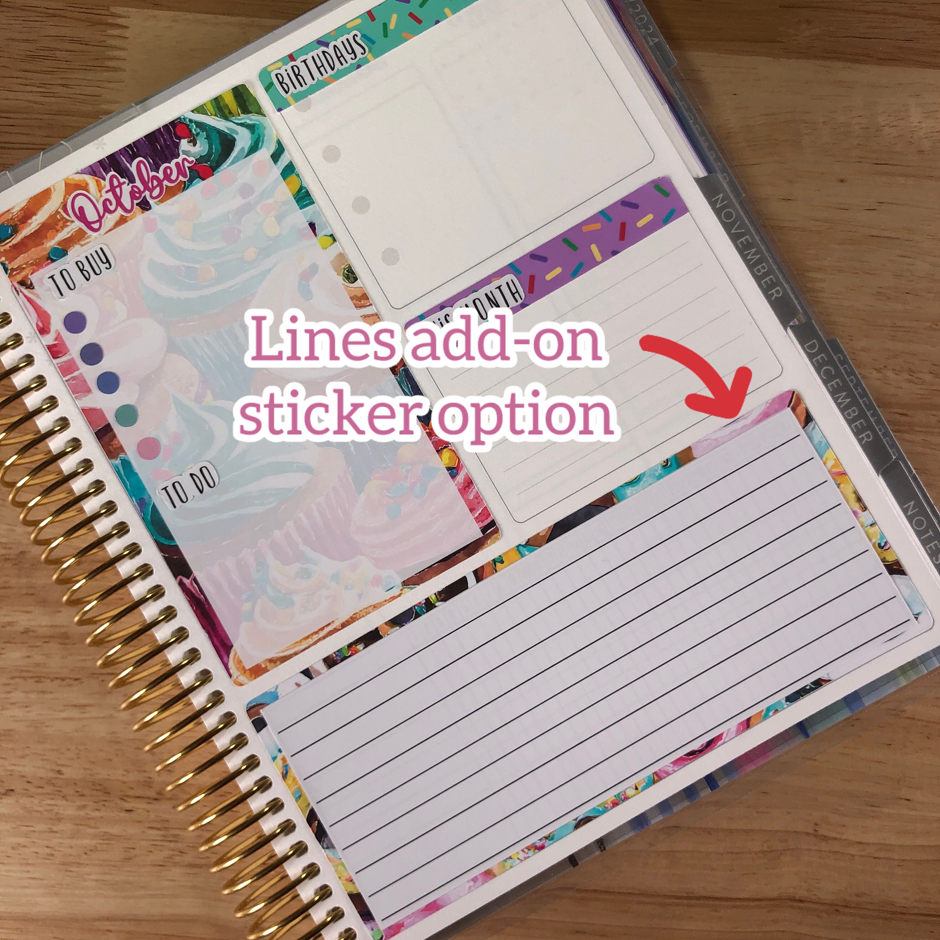 Standard Vertical Dashboard Sticker Kit #110 - Pinch of Sprinkles - 2 ...