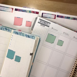 Sticky Note Stickers for Planners or Journals - Large and Small Sticky ...