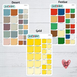 Sticky Note Stickers for Planners or Journals - Large and Small Sticky ...
