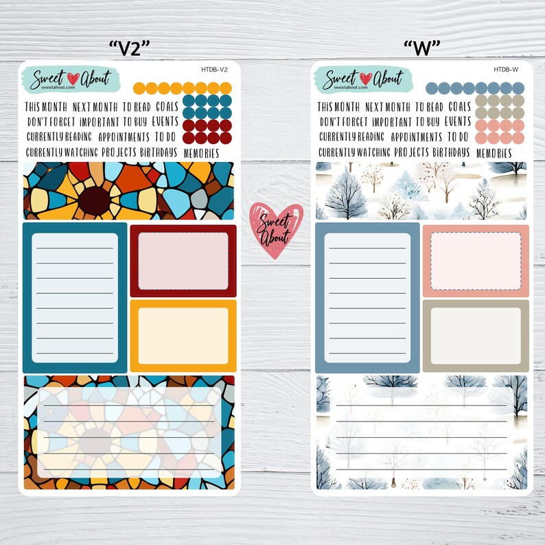 Hobonichi Techo Dashboard Sticker Kit - A6 Planner Dashboard Stickers ...