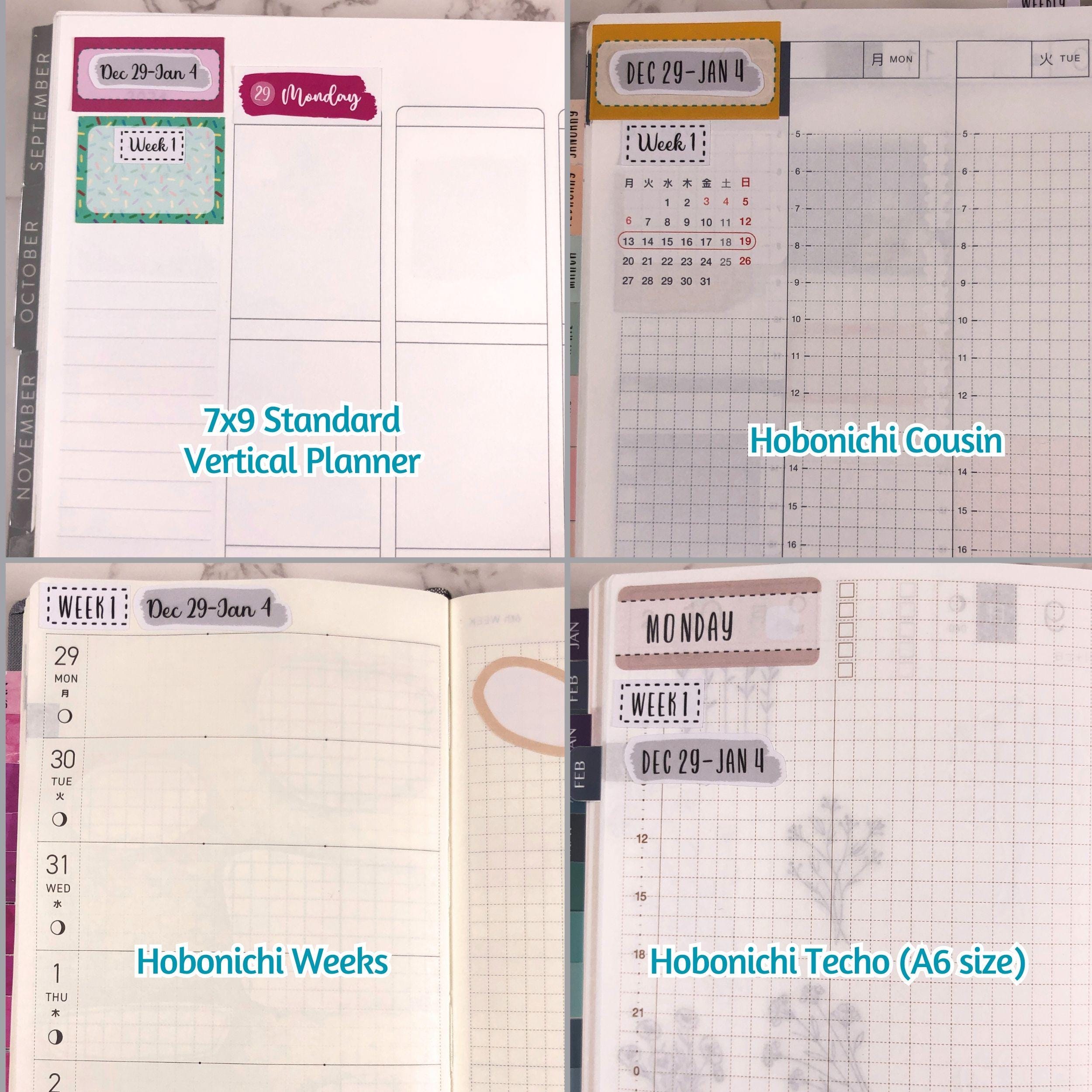 2026 Weeks of the Year With Dates Stickers - Dated Weeks of the Year ...