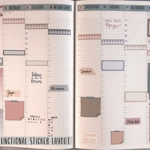Sticky Note Stickers for Planners or Journals - Large and Small Sticky ...