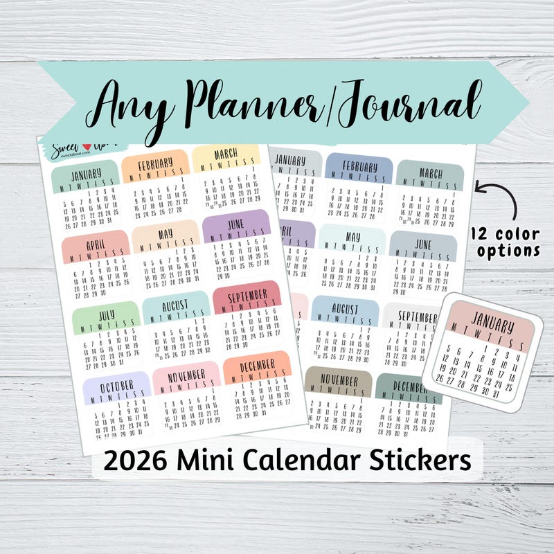 Waterproof Calendars - Etsy