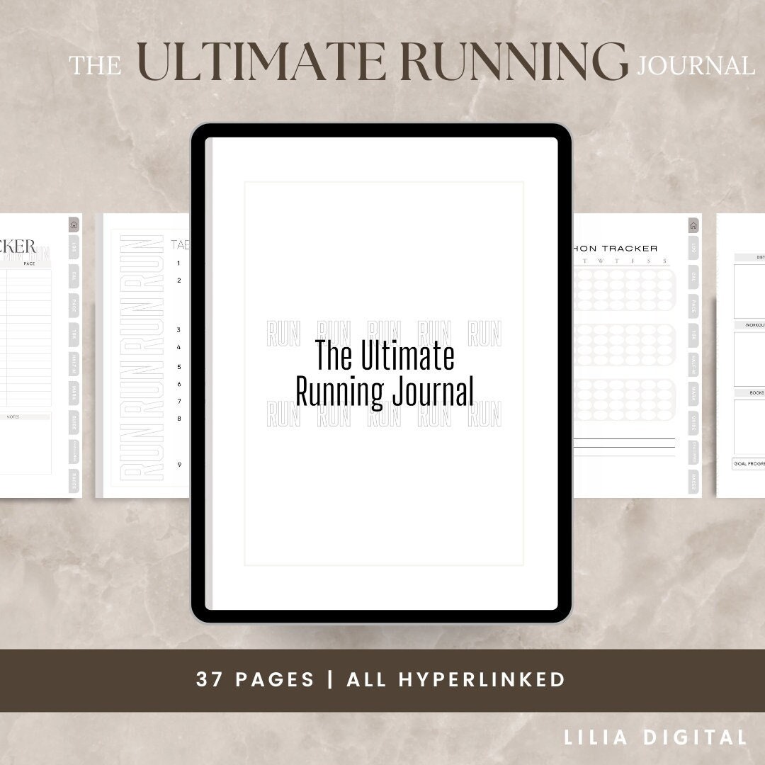 The Ultimate Digital Running Journal, Fitness Planner, Exercise Log ...