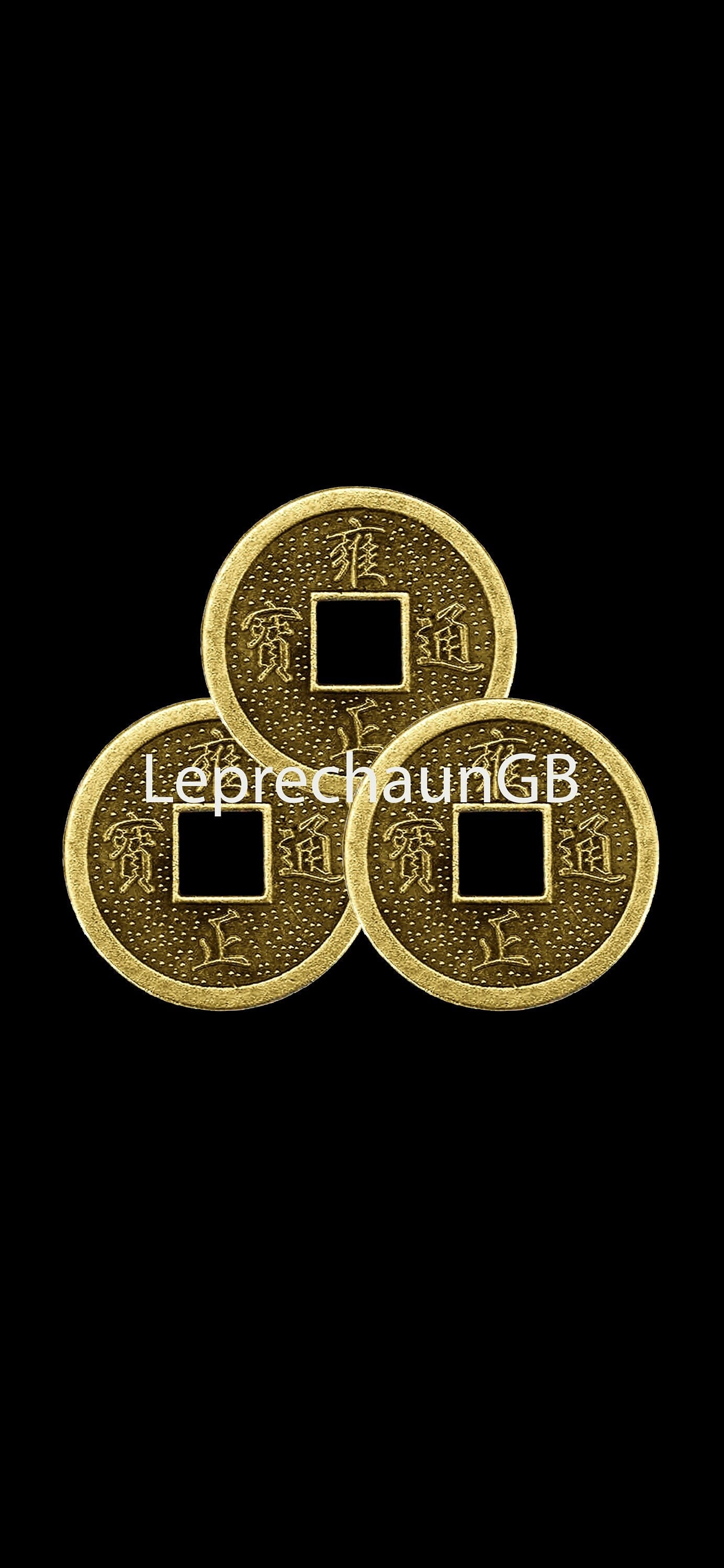 Three Chinese Lucky Coins "feng Shui". Money Coin for Wealth and Lucky ...