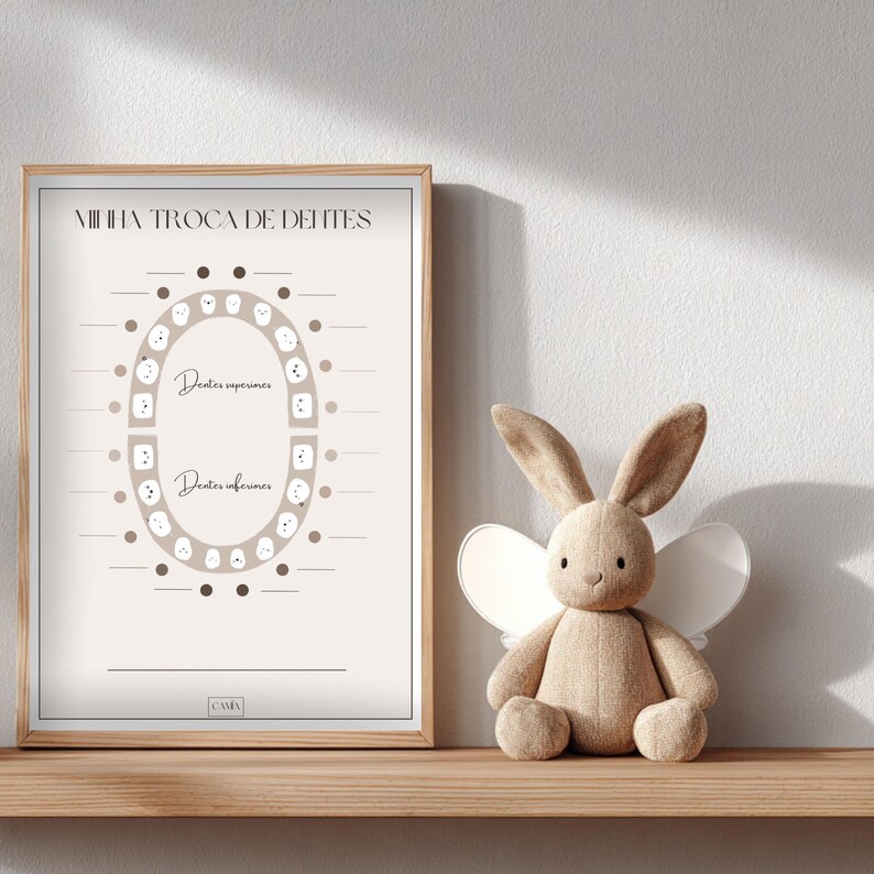 Tooth Loss Chart Printable (name & Dates) | Baby Teeth Tracker | A4 ...