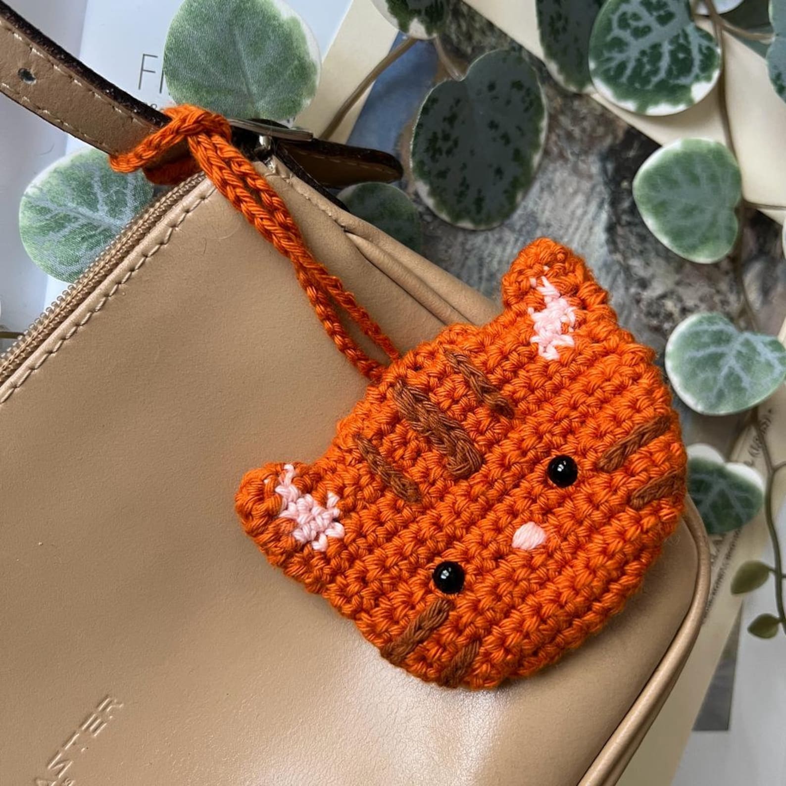 Crochet Cat Charm for Bag - Etsy