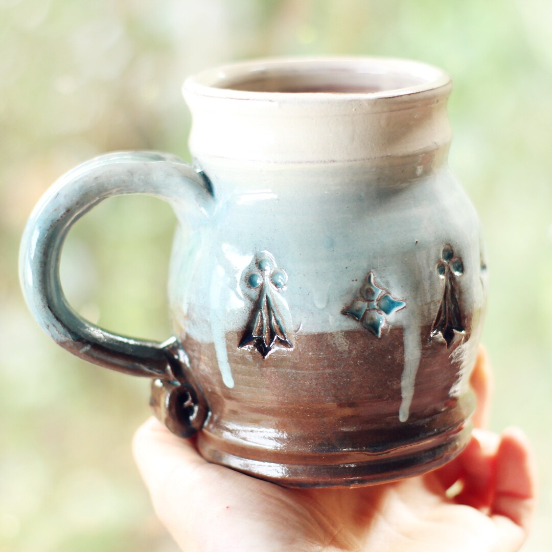 Late Medieval Heraldic Ermine Tails Stamped Mug Handmade by Karn Kreft ...