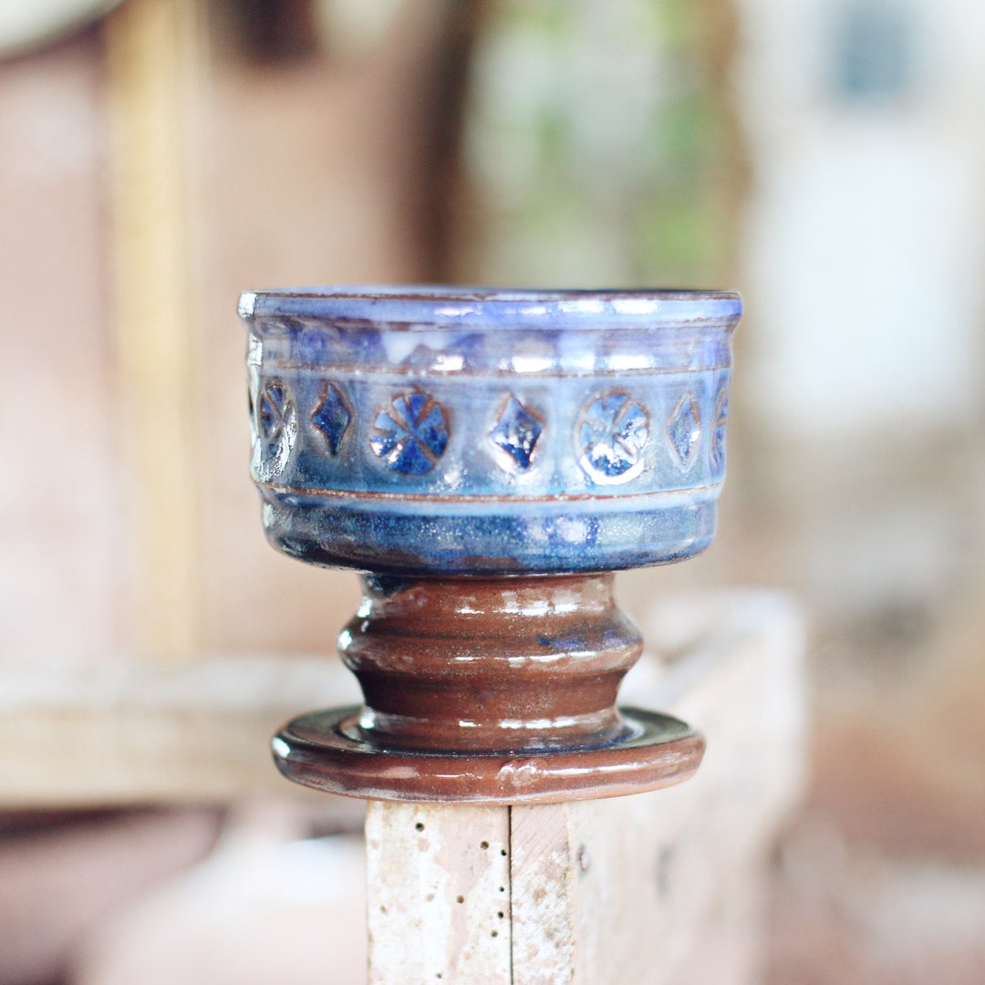 Blue Diamonds Chalice Handmade Goblet by Karn Kreft No. 77 - Etsy