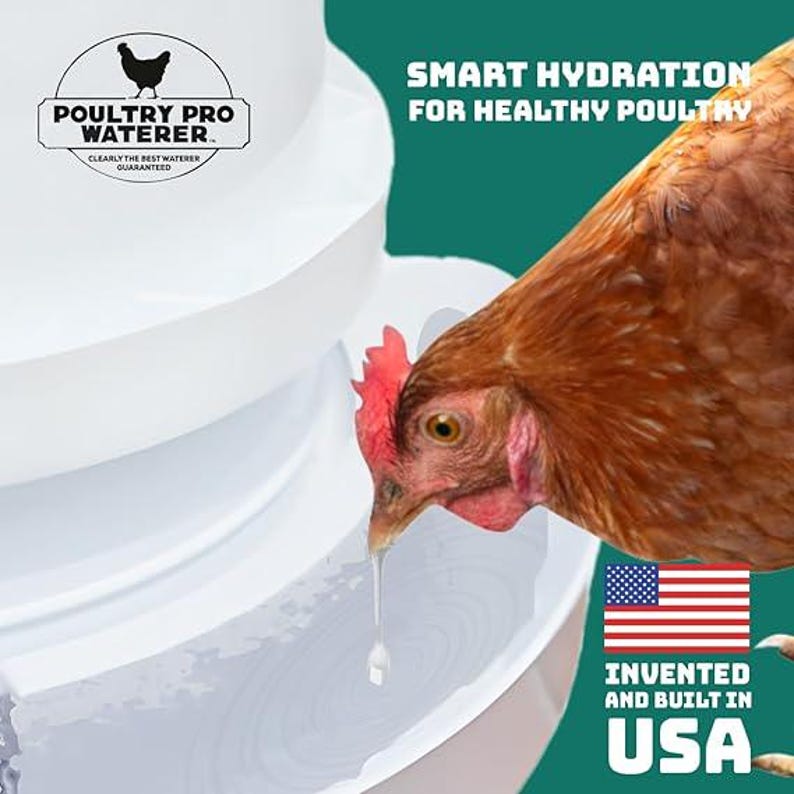 Poultry Pro Waterer | Bucket Waterer for Chickens - Etsy