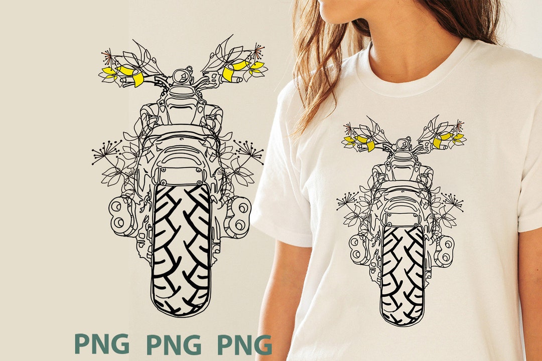 Moto Line Design SVG Motorcycle Flowers Design SVG Bike Svg Motorcycle ...