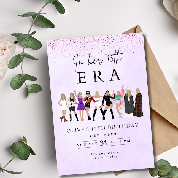 Eras Tour Invitation - Etsy