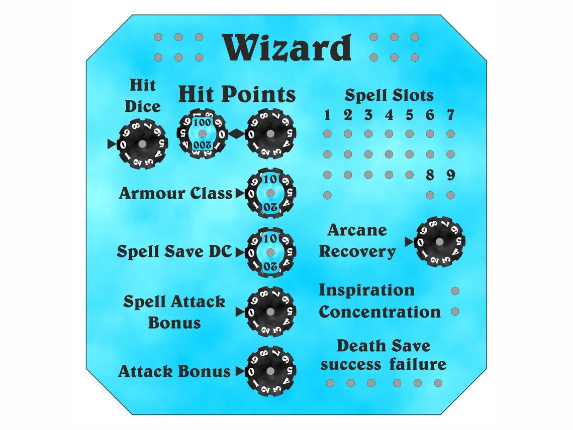 Character Tracker Wizard - Etsy