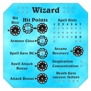 Character Tracker Wizard - Etsy