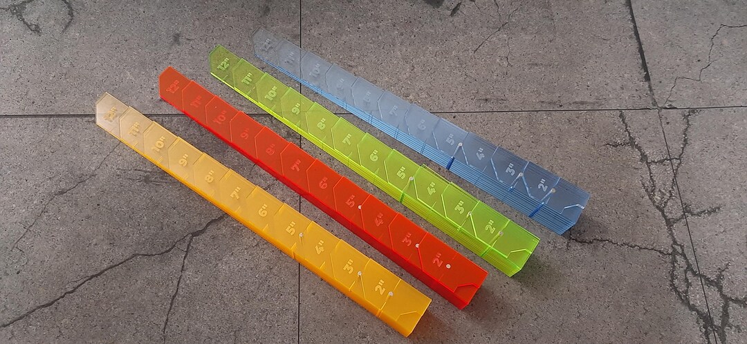Acrylic Wargaming Movement Rulers Set 2-12" (11) - Etsy
