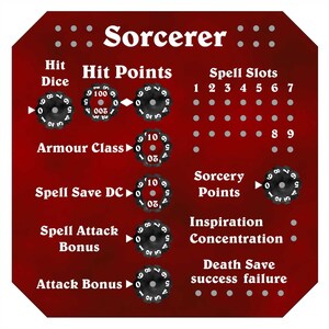 Character Tracker Sorcerer - Etsy