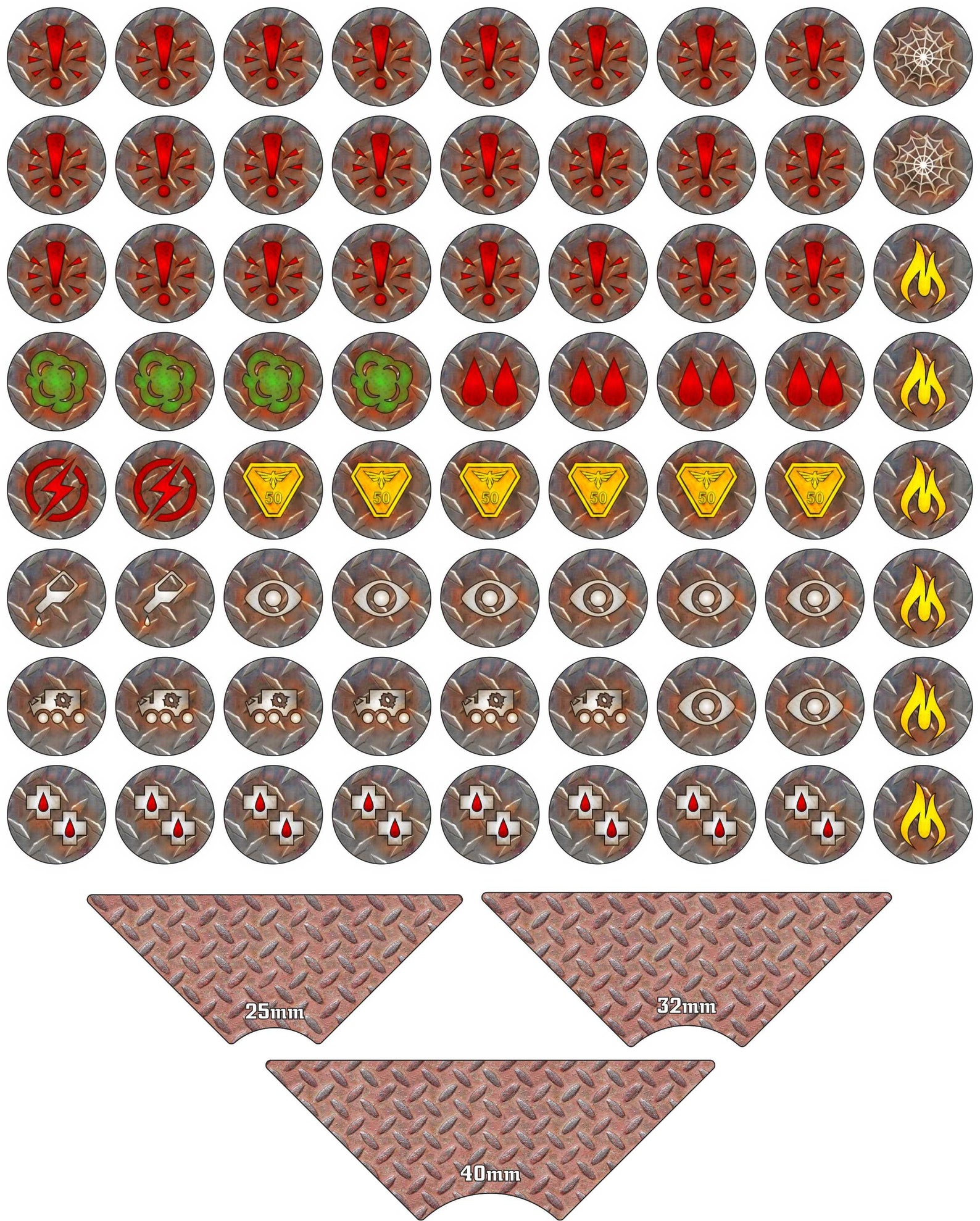 Necromunda Token Set 72 - Etsy