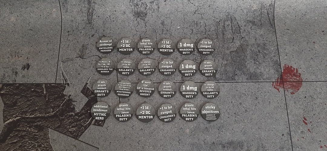 IK Tokens Set 40k 10ed Index 24 - Etsy