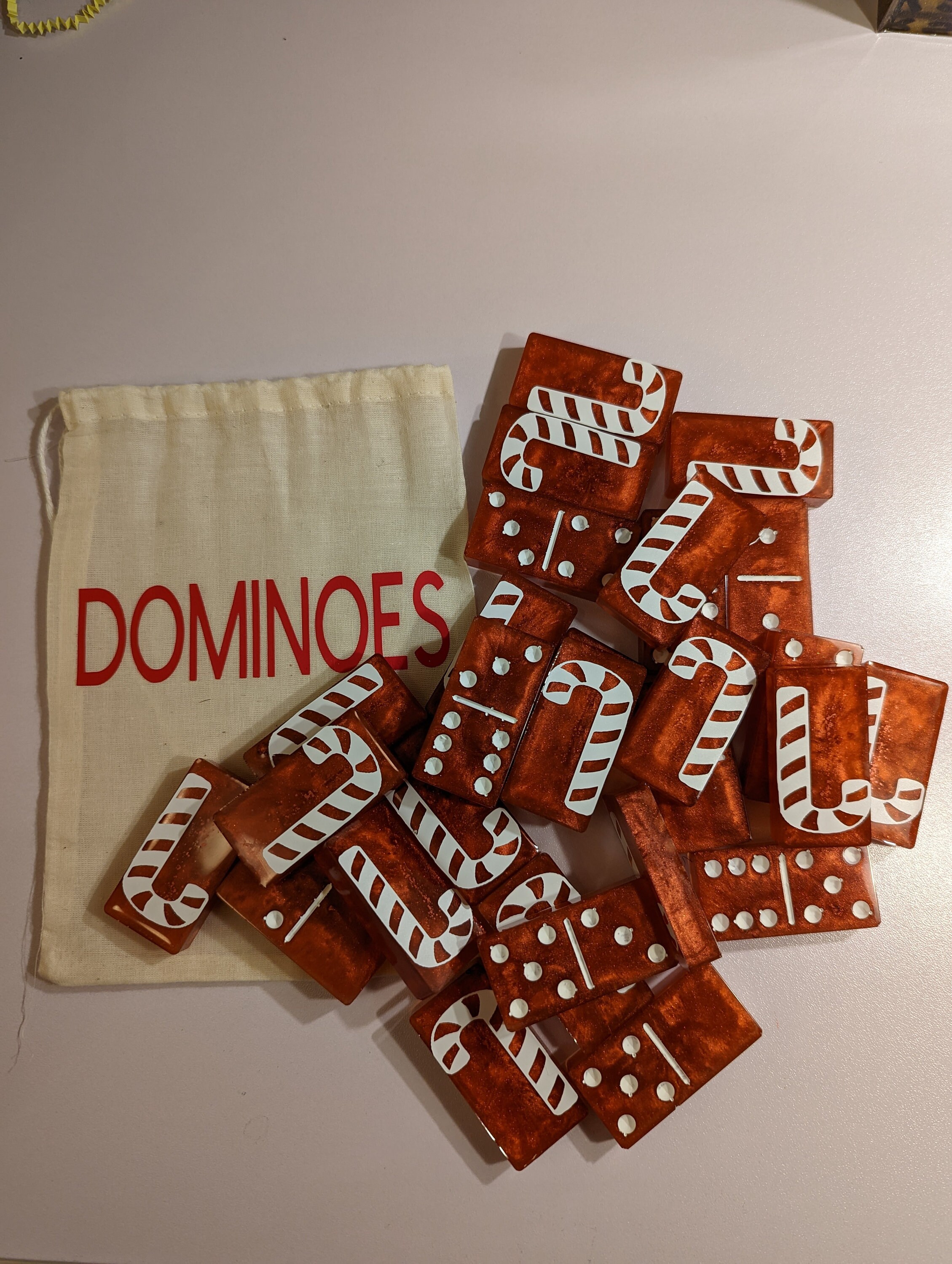 Candy Cane Dominoes - Etsy