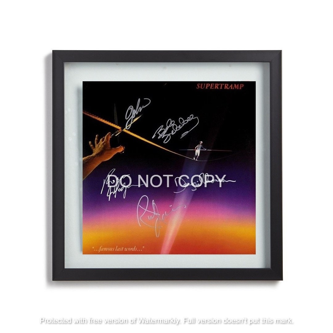 Supertramp Signed Famous Last Words Album Autographed Vinyl - Etsy