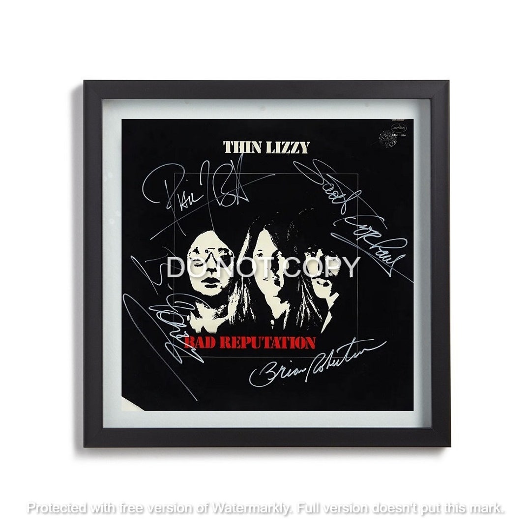 Thin Lizzy Signed Bad Reputation Album Autographed Vinyl Record LP ...