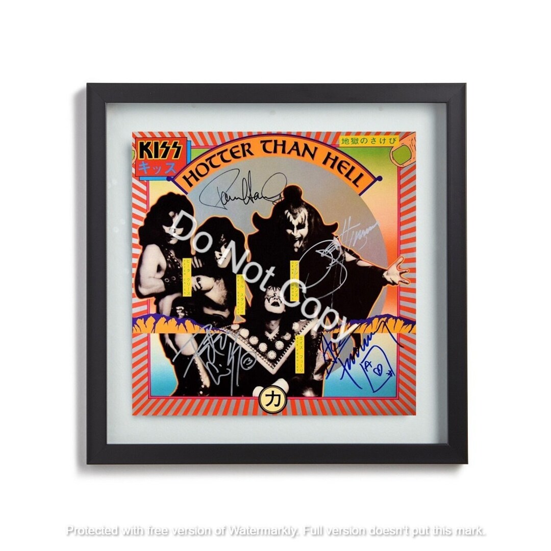 Kiss Signed Hotter Than Hell Album Kiss Autographed Album - Etsy