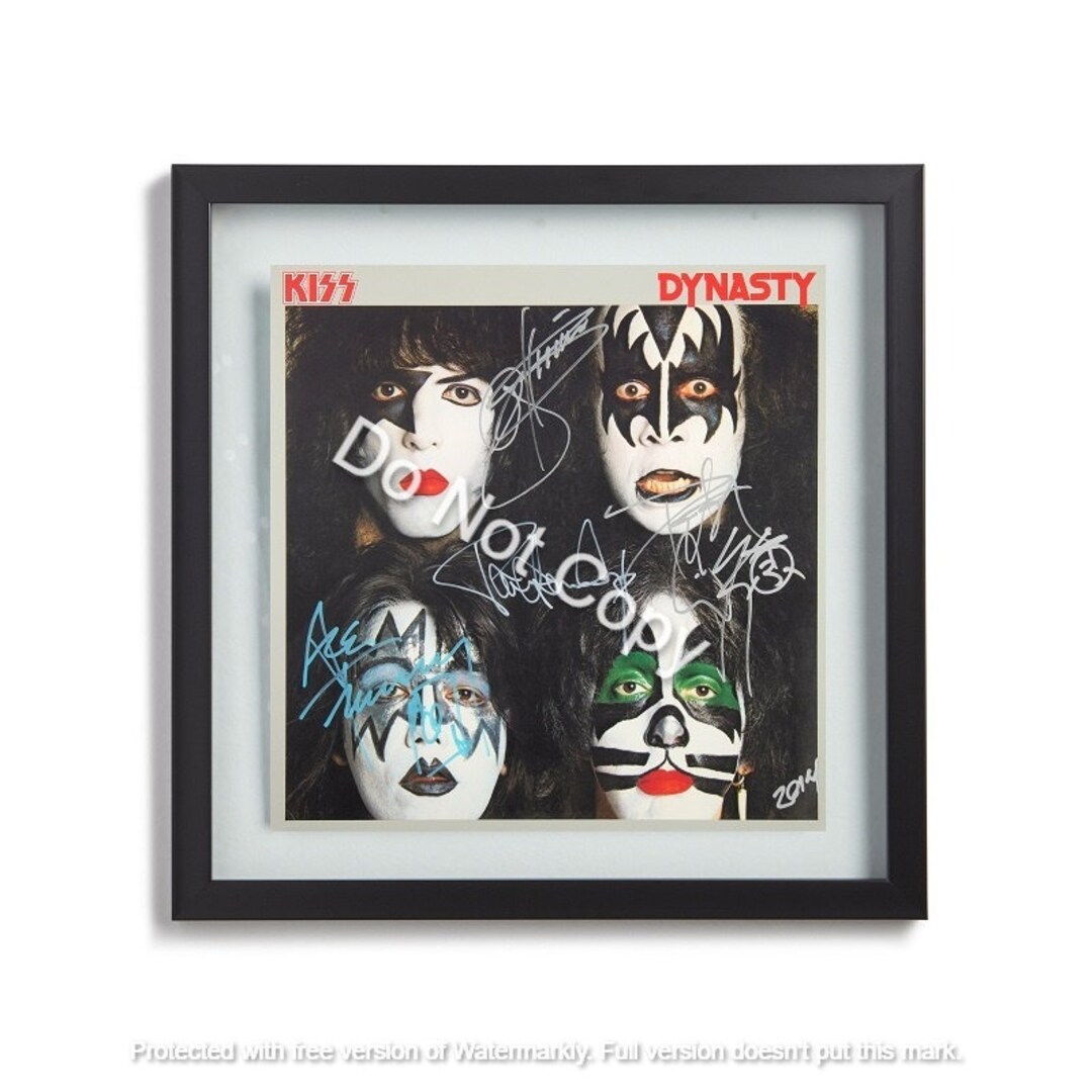 Kiss Signed Dynasty Album Kiss Autographed Album Record LP Cover ...
