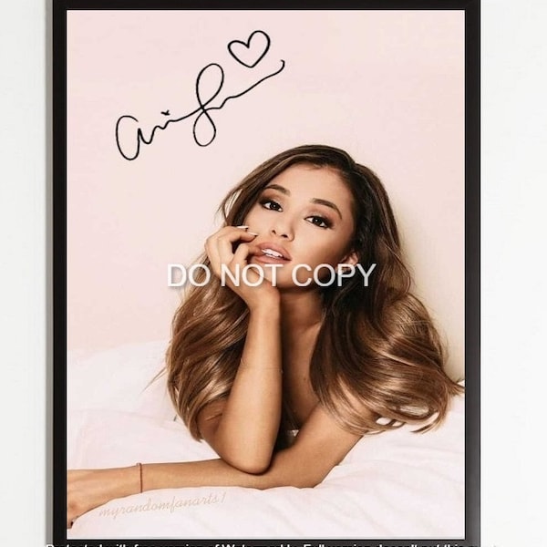 Ariana Grande Autograph - Etsy