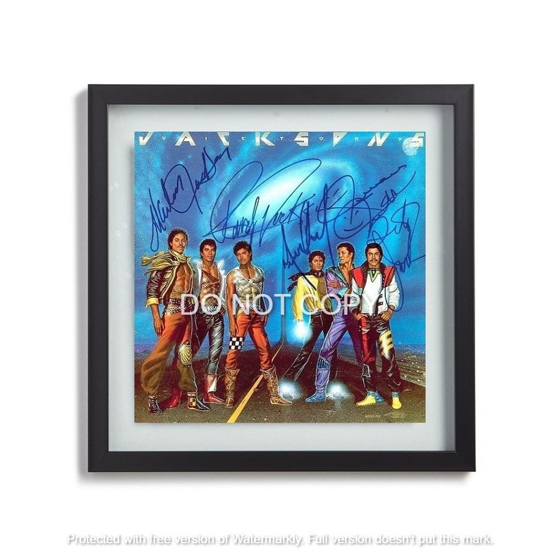 The Jackson 5 Signed Victory Album Autographed Vinyl Record LP Cover ...