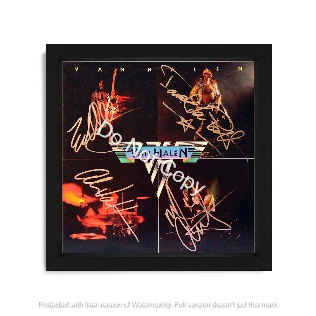 Van Halen Signed Debut Album Autographed Vinyl Record LP Replica ...