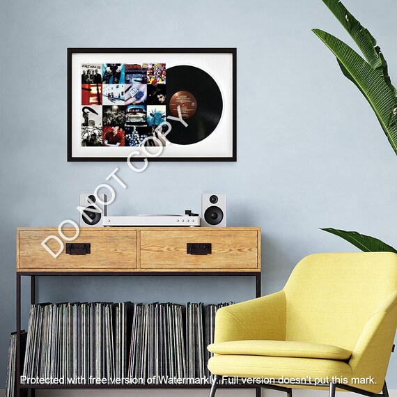 U2 Achtung Baby Framed Album Vinyl Record LP Cover-perfect - Etsy