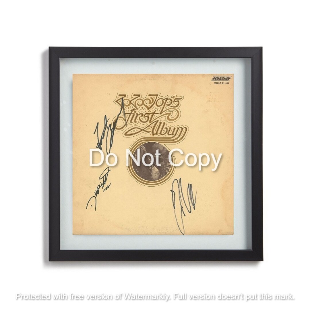 ZZ Top Signed First Album Autographed Vinyl Record LP Cover - Etsy