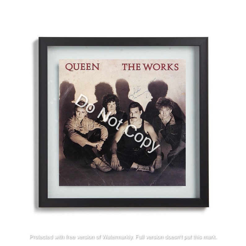 Queen Band Signed the Works Album Autographed Vinyl Record LP Cover ...