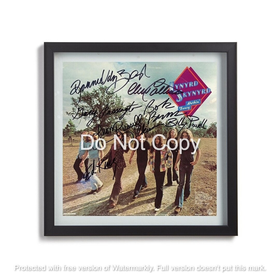 Lynyrd Skynyrd Signed Nuthin' Fancy Album Autographed - Etsy