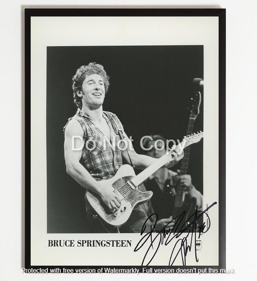 Bruce Springsteen Signed Photo, FRAMED Autographed Picture Replica ...