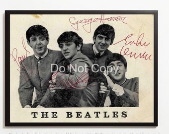 The Beatles Signed Photo - Etsy