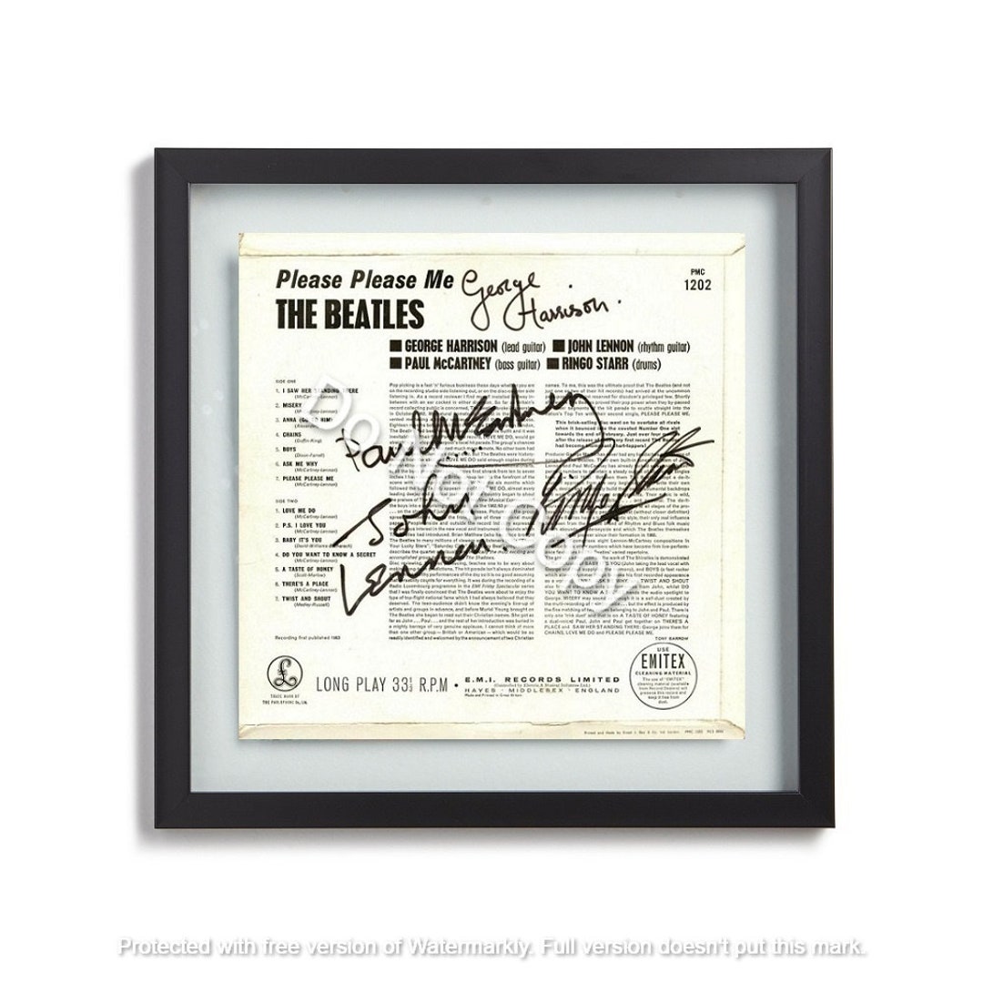 The Beatles Signed Please Please Me Album Autographed Vinyl - Etsy
