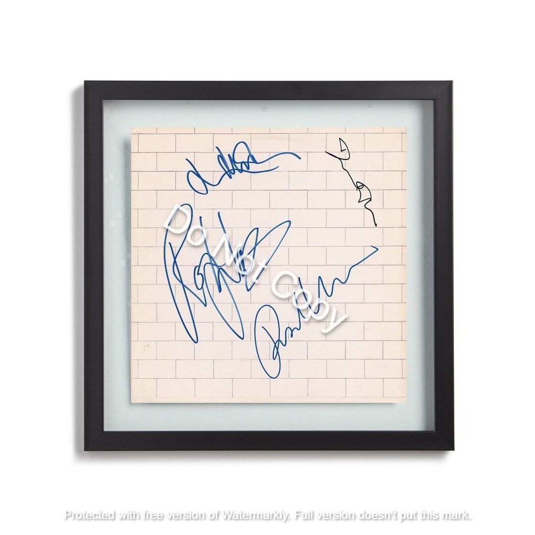 Pink Floyd Signed the Wall Album Autographed Vinyl Record LP Cover ...