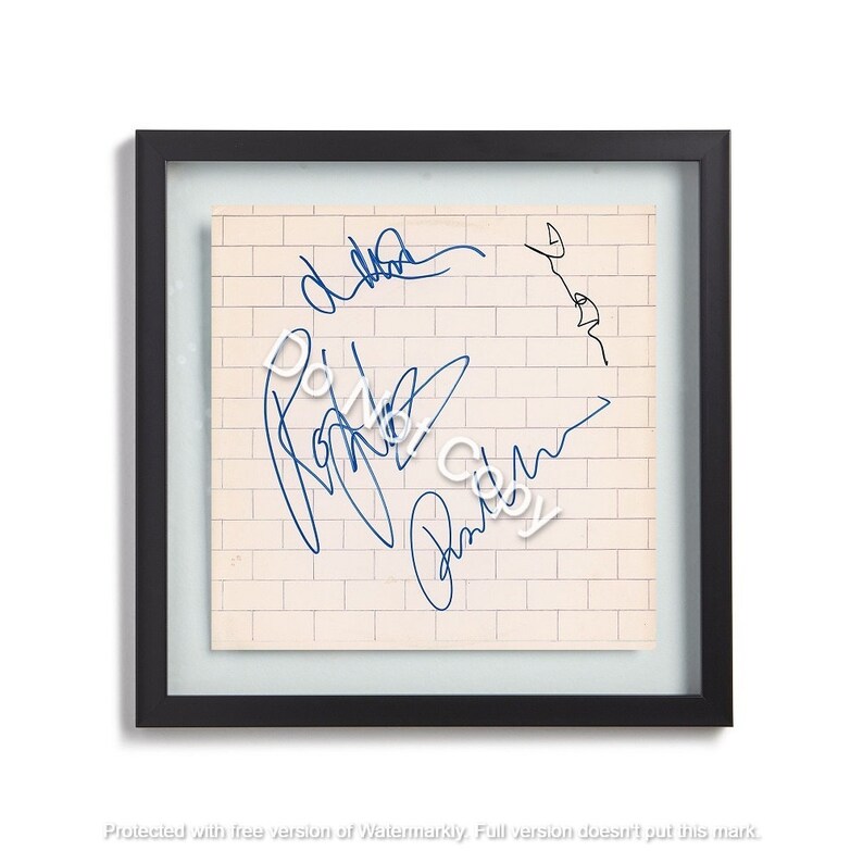 Pink Floyd Signed the Wall Album Autographed Vinyl Record LP Cover ...