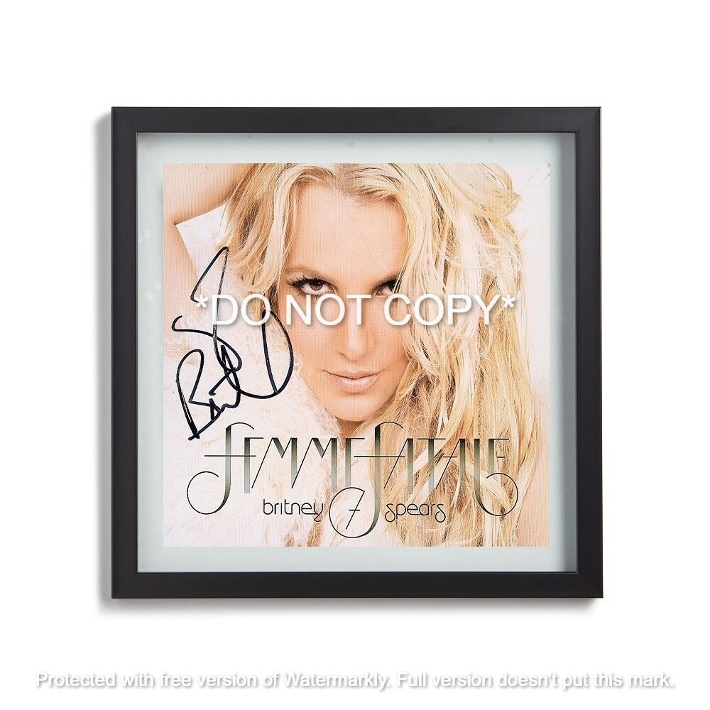 Britney Spears Signed Femme Fatale Album Autographed Vinyl - Etsy