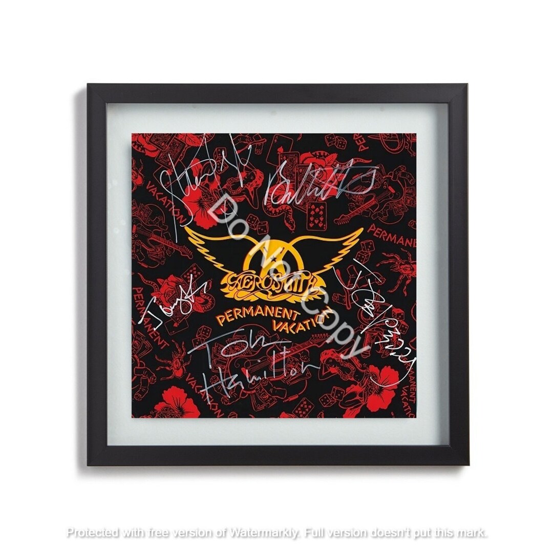 Aerosmith Signed Permanent Vacation Album Aerosmith Autographed Album ...