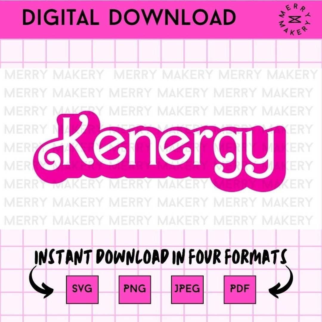 Kenergry Barbi Svg Png Jpf Pdf Pink Clipart Digital Instant - Etsy UK