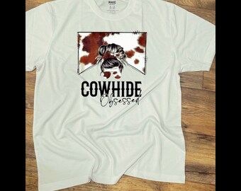 Cowhide Obsessed - Etsy