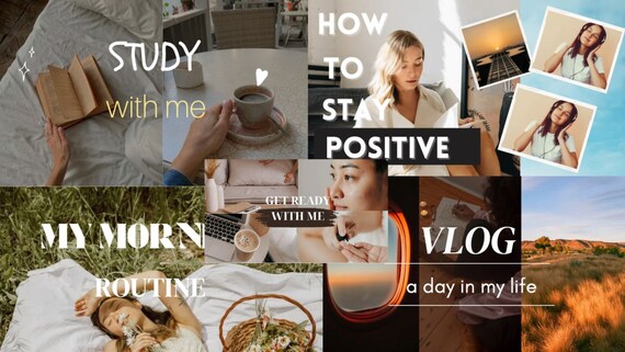 5 Aesthetic Youtube Thumbnails - Etsy