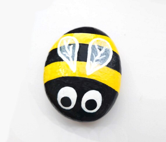 Bumblebee Pebble Bee Pebble Pebble Gift Insect Pebble - Etsy