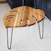 Monstera Table Boho Coffee Table Plants Side Table Monstera - Etsy