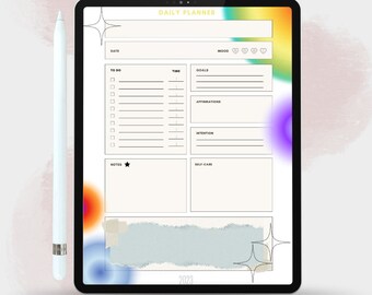 Cute Daily Planner Printable Instant Download Daily Schedule - Etsy