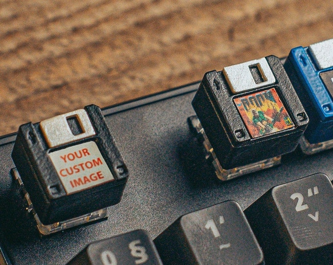 Custom Floppy Disk Artisan Keycap for Mechanical Gaming Keyboards With ...