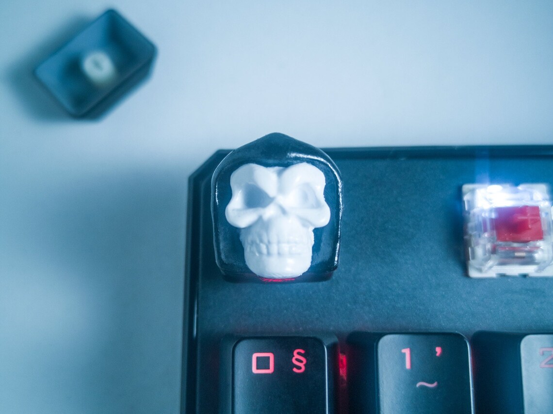 Grim Reaper Artisan Keycap for Mechanical Gaming Keyboards - Etsy