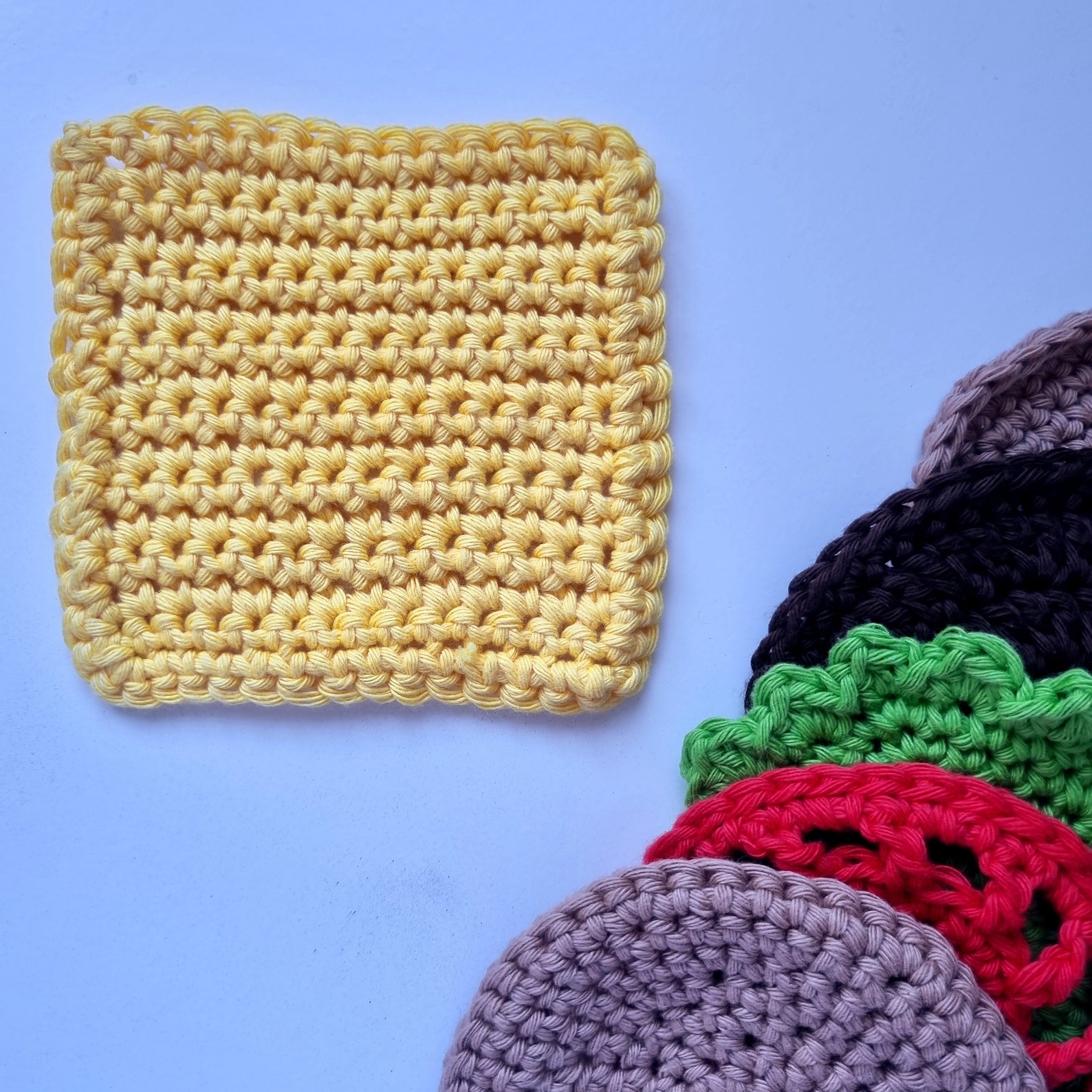 Crochet Cheeseburger Coasters Pattern | Crochet Pattern | Burger | Fast ...